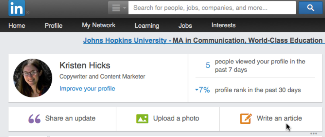 How To Use LinkedIn Publisher - HostGator