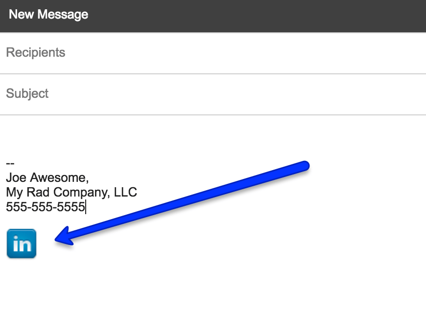LinkedIn Logo For Email Signature